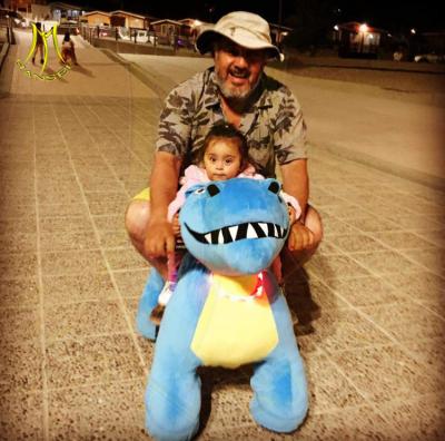 中国 Hansel amusement park outdoor electric mountable animal plush ride 販売のため