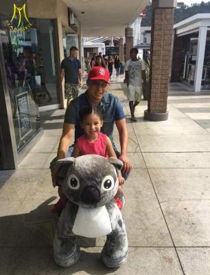 中国 Hansel  indoor amusement park battery powered plush animal electronic scooter 販売のため