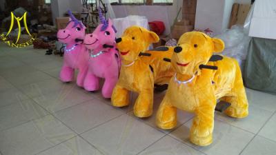 中国 Hansel hot-selling walking animal plush ride for mall electronic game machine 販売のため