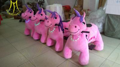 中国 Hansel amusement games machine and plush coin operated games ride for kids 販売のため