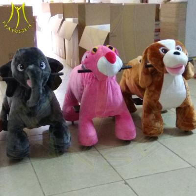 中国 Hansel wholesale indoor playground plush electronic kid riding animals 販売のため
