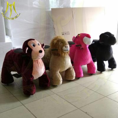 中国 Hansel amusement outdoor playground stuffed coin operated children rides car 販売のため