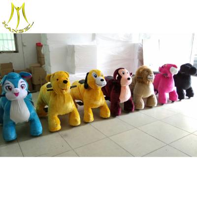 中国 Hansel amusement park electric plush ride toy animal zoo ride for sale 販売のため
