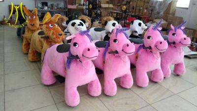 中国 Hansel Guangzhou toy amusement park electric stuffed ride on animals 販売のため