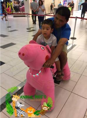 中国 Hansel high quality  walking and coin operated ride toys panda toy ride safari rides for mall 販売のため
