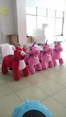 中国 Hansel coin operated electric toy car for adult can ride on animal family kiddie rides 販売のため