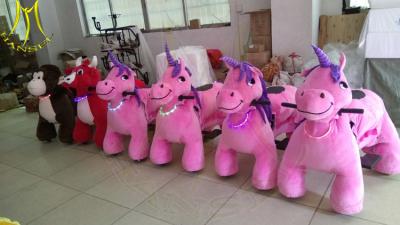 中国 Hansel fast animal family kiddie ride for sale plush animal electric scooter in mall 販売のため