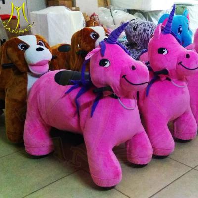 中国 Hansel indoor mall plush battery animal kids electric rides on animal 販売のため