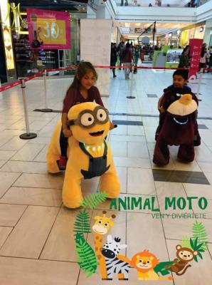 中国 Hansel  Chritstmas coin operated animal walking toys walking ride on mall 販売のため