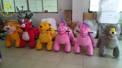 Hansel electric indoor playground games motorized plush riding animal