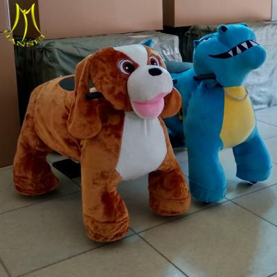 中国 Hansel  electronic kids motorized jungle animals plush rideable electric scooter 販売のため