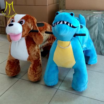中国 Hansel  battery operated plush rideable dinosaur toy kiddy ride coin electric ride for indoor 販売のため