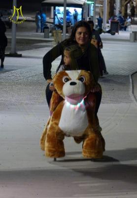 中国 Hansel stuffed animal ride electric kids dinasours toys cheap motorized animal car 販売のため