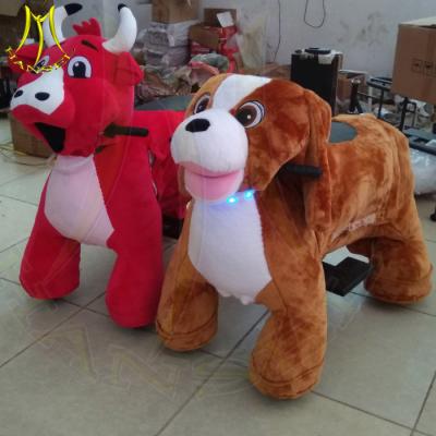 中国 Hansel hot selling battery operated drivable stuffed electric animal scooter 販売のため