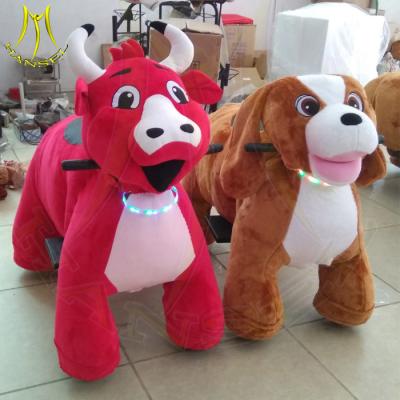 中国 Hansel amusement park walking electric plush animals riding toys 販売のため