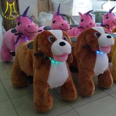 中国 Hansel amusement indoor and outdoor walking electric plush animal rides 販売のため