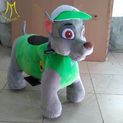 中国 Hansel amusement kids ride on stuffed battery operated animal toy rides 販売のため