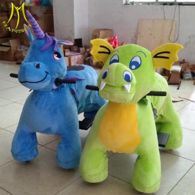 中国 Hansel  2018 new designs coin operated unicorn happy rides zoo animal scooter 販売のため