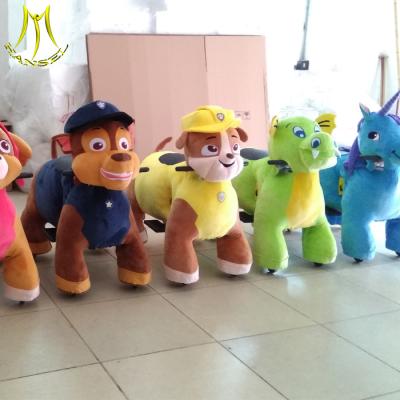 中国 Hansel coin operated electric plush motorized animal electric ride on horse toy 販売のため
