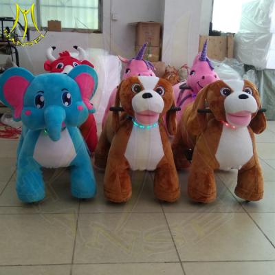 中国 Hansel hot selling amusement electric children walking animals for kids 販売のため