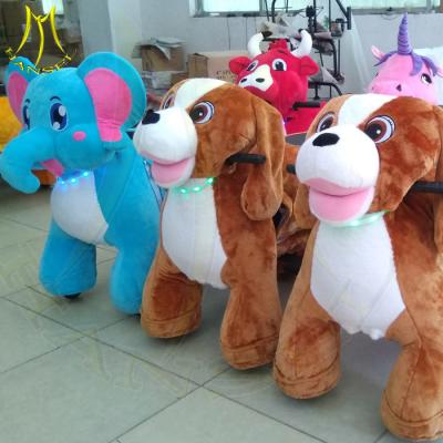 中国 Hansel children funfair plush battery operated animal toy rides 販売のため