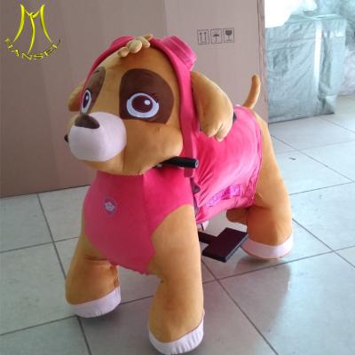 中国 Hansel  dinausor ride coin operated kiddy ride game machine plush paw patrol scooter  for mall 販売のため