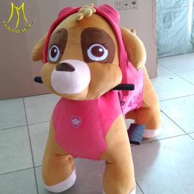 中国 Hansel wholesale   latest zippy  battery motorized plush riding animals for shopping mall 販売のため