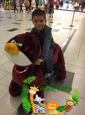 中国 Hansel  children indoor playground electric battery operated animal stuffed rides 販売のため