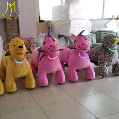 中国 Hansel amusement park electric plush animal motorized horse toy for sale 販売のため