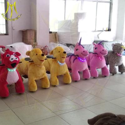中国 Hansel amusement battery operated electric animal plush toy rides 販売のため