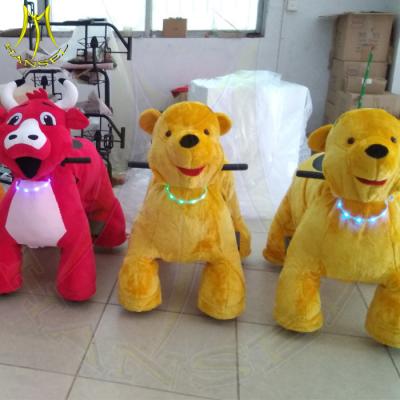 中国 Hansel amusement park games electric walking plush animals rides 販売のため