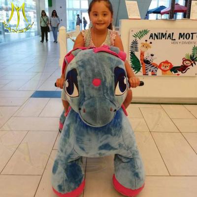中国 Hansel amusement park plush animal design electric kids toy car rides for sale 販売のため