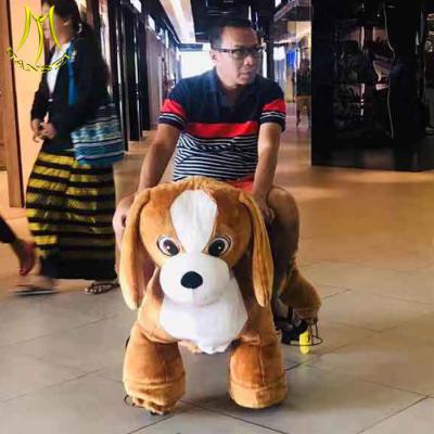 中国 Hansel Amusement park indoor plush animal electric kids ride toys 販売のため