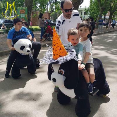 中国 Hansel plush animal walking toy unicorn toy horse on wheels for kids 販売のため