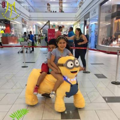 中国 Hansel amusement park electric kids unicorn motorized plush animal 販売のため