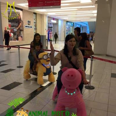 中国 Hansel hot selling amusement park electric plush motorized animals for mall 販売のため