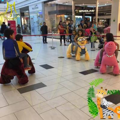 中国 Hansel amusement walking coin operated ride on electric stuffed animals 販売のため
