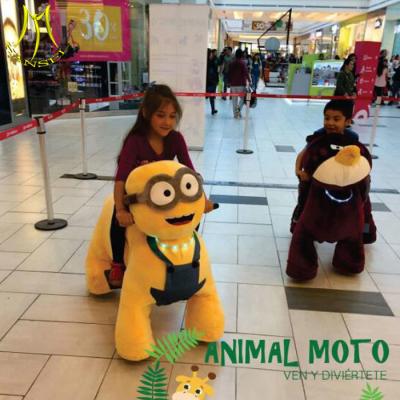 中国 Hansel amusement animals toys stuffed battery powered walking toy rides 販売のため