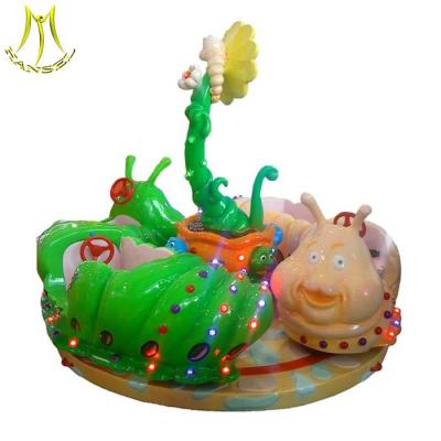 中国 Hansel large electronic fiberglass flower carousel ride for kids 販売のため