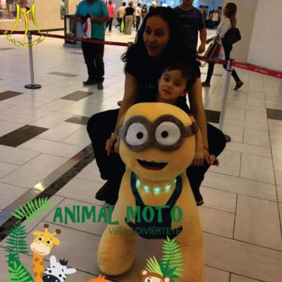 中国 Hansel amusement park children plush motorized riding animals for kids 販売のため