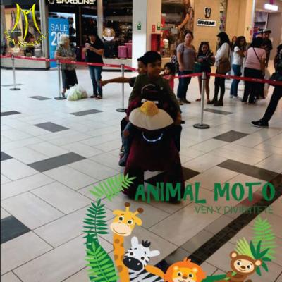 中国 Hansel amusement park plush motorized electrical animal toy ride 販売のため