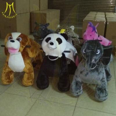 中国 Hansel amusement park games electric mountable plush motorized animal 販売のため