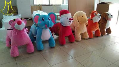 中国 Hansel amusement park electric stuffed battery ride animal car for children 販売のため