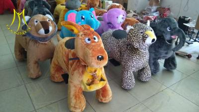 中国 Hansel walking stuffed electric happy ride toy animal rides for park 販売のため