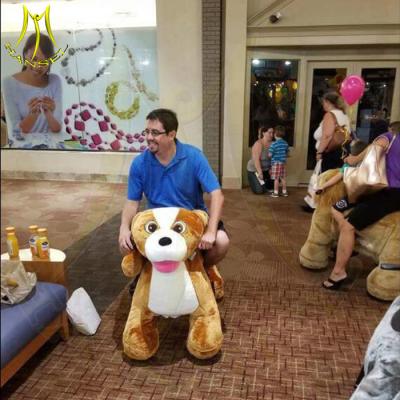 中国 Hansel amusement chinese electronic toys ride on plush motorized animals 販売のため