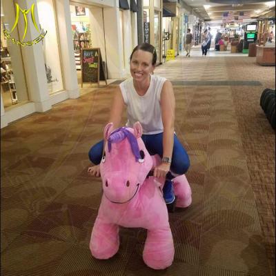 中国 Hansel amusement games electric kids stuffed plush animal rides 販売のため