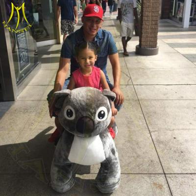 中国 Hansel amusement  moving stuffed mountable riding animals for park 販売のため