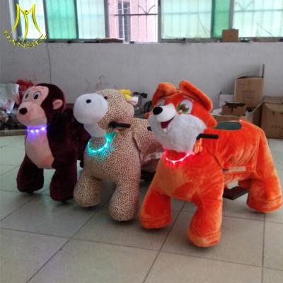 中国 Hansel  amusement park electric walking coin operated kiddie ride on animals 販売のため