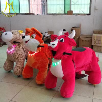 中国 Hansel  amusement kiddie ride on stuffed electric mountable animals for kids 販売のため