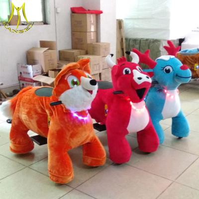 中国 Hansel  amusement games battery animal kids stuffed electric rides on animal 販売のため